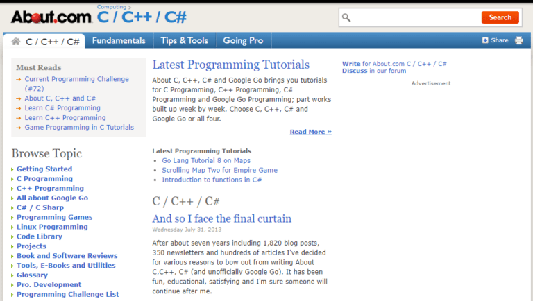 My earlier work in C, C++ and C# | Learn C Games Programming Blog
